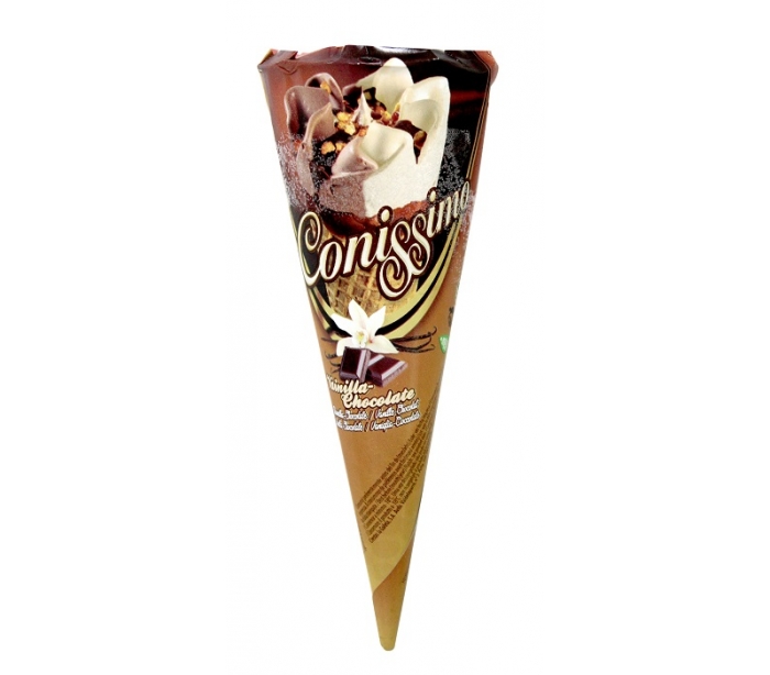 HELADO CONO VAINILLA Y CHOCOLATE SOMOSIERRA 65 GR.