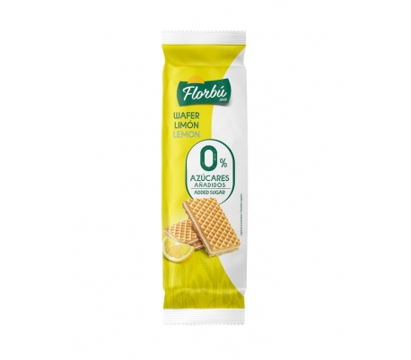 GALLETA WAFER LIMON 0% AZUCARES FLORBU GOURMET 150 GR.