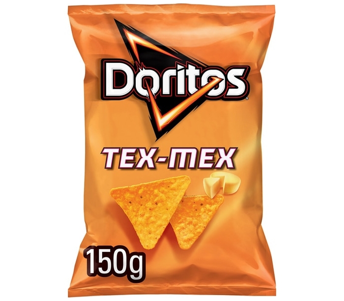 APERITIVO MAIZ FRITO SABOR A QUESO, TEX-MEX DORITOS 150 GRS.