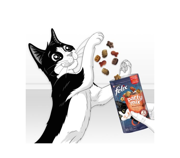 COMIDA GATOS MIXED GRILL FELIX PARTY 60 GRS.