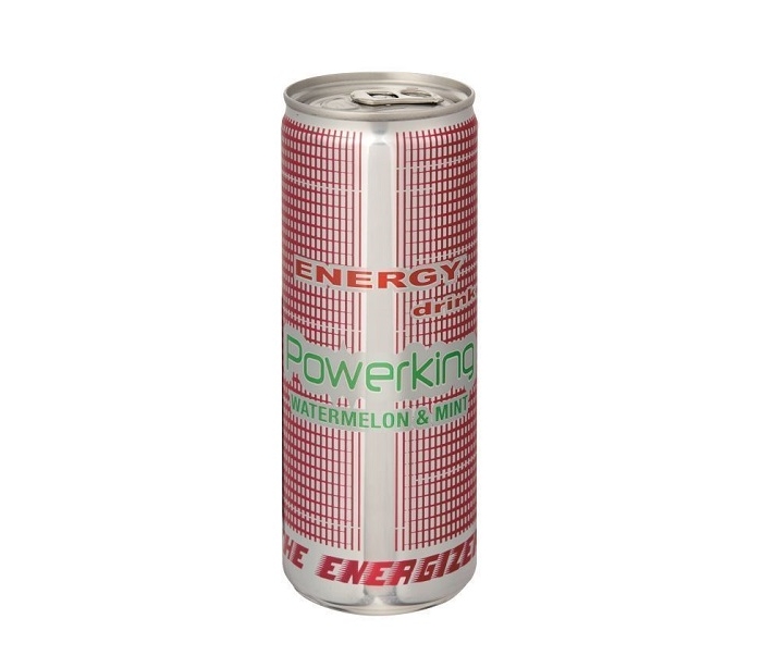 BEBIDA ENERGETICA WATERMELON&MINT POWERKING LATA 250 ML.